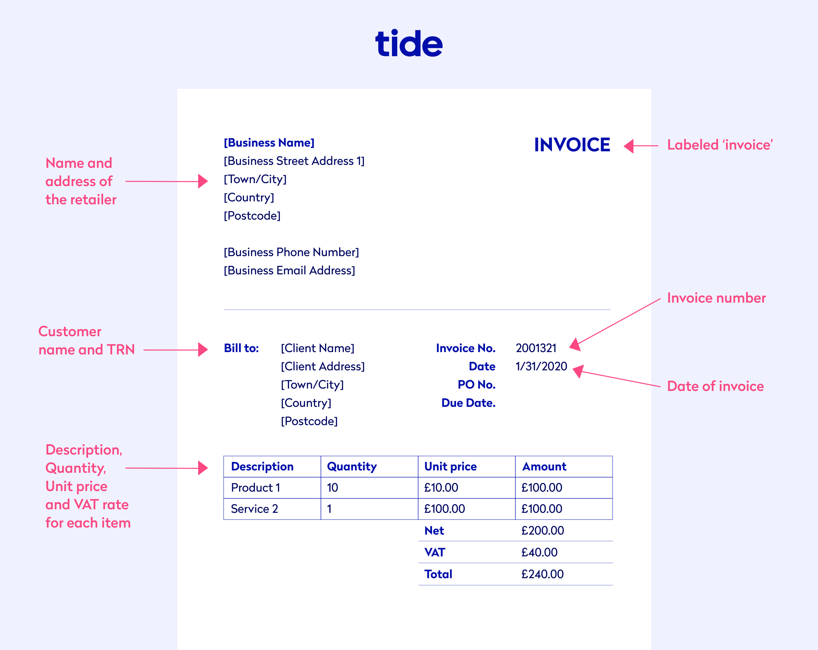 Download Simple Invoice Template Uk Key Images Invoice Template Ideas