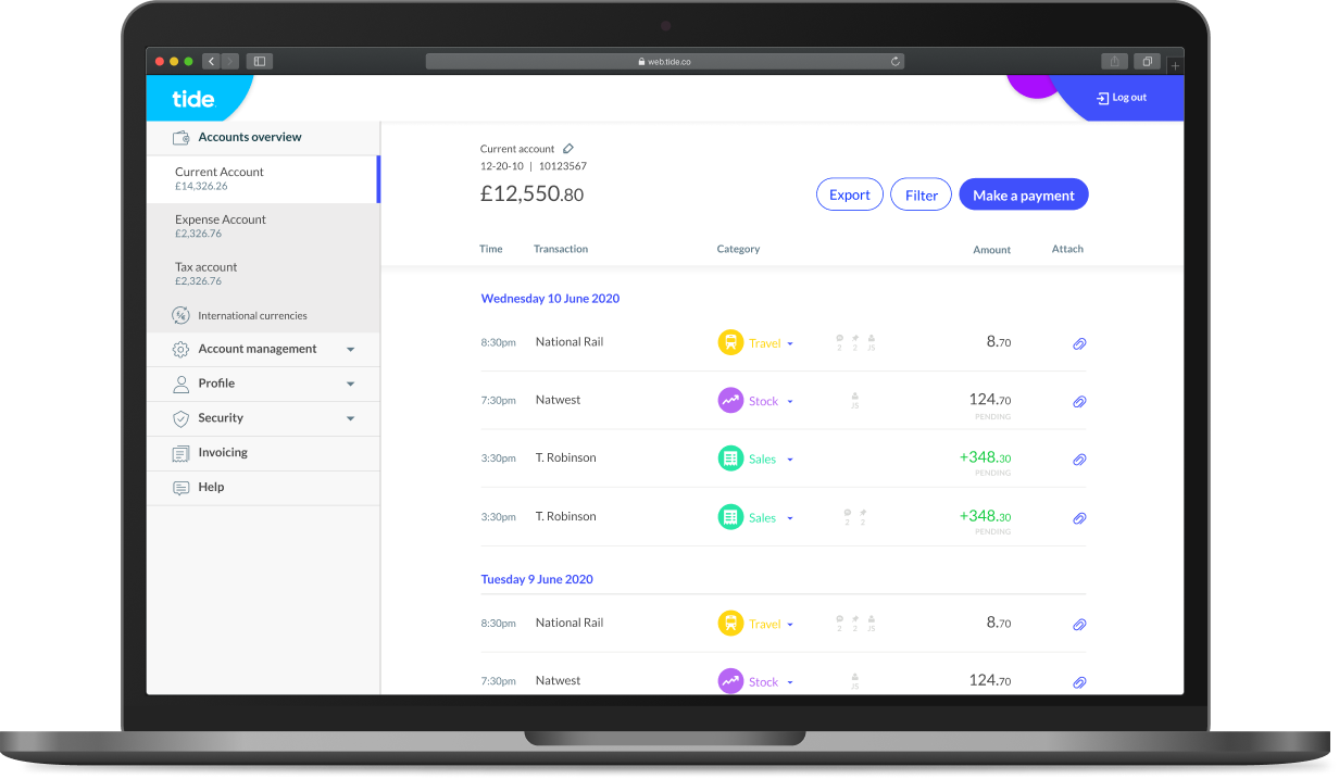 Tide Business | Get a business account in minutes
