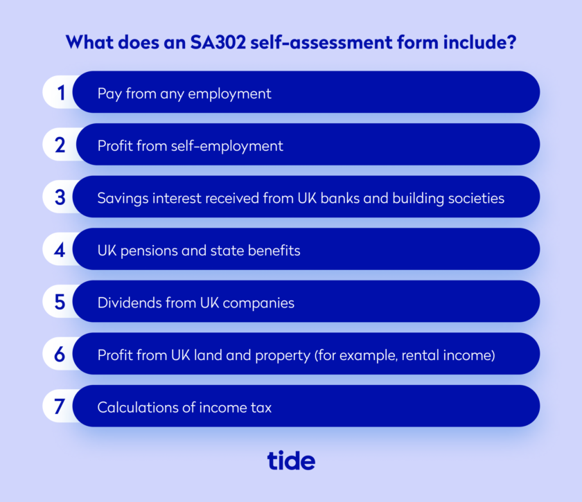 What is SA302? A guide to self assessment statements | Tide Business