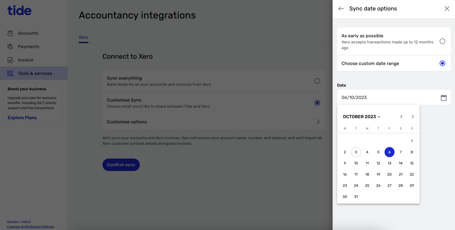 New Feature: Xero Bank Feed Integration | Tide Business